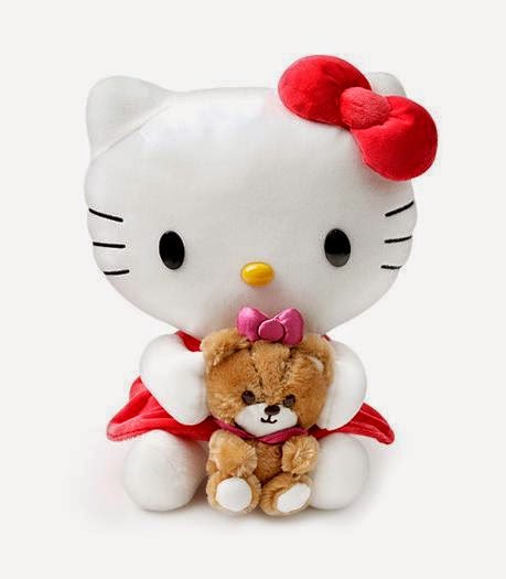 JinsDolls: Hello Kitty Bear Doll Character RED Teddy Rag Doll 33Cm ...