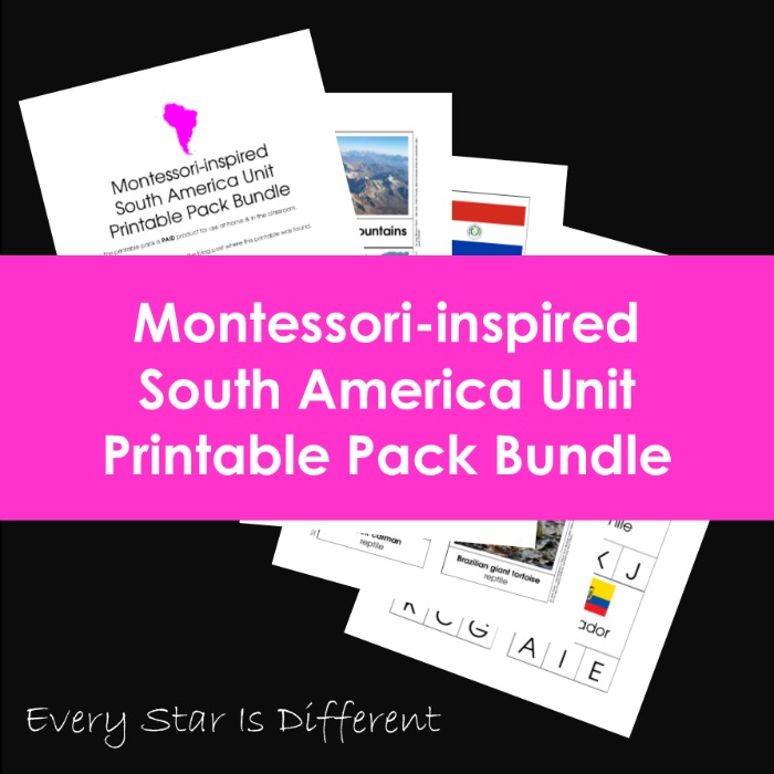 Every Star Is Different: Montessori-inspired South America Unit ...