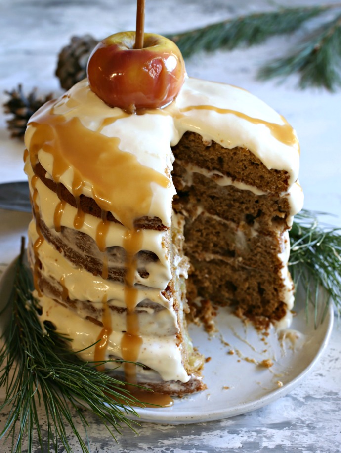 Hungry Couple: Honey Apple Gingerbread Cake