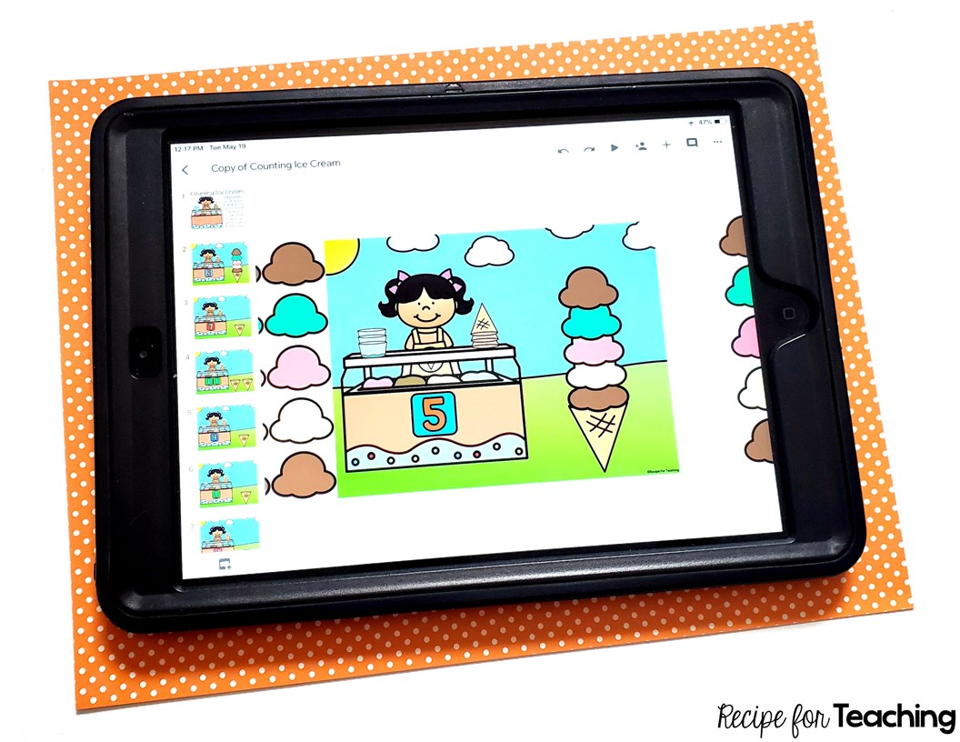 Counting Ice Cream - Recipe for Teaching