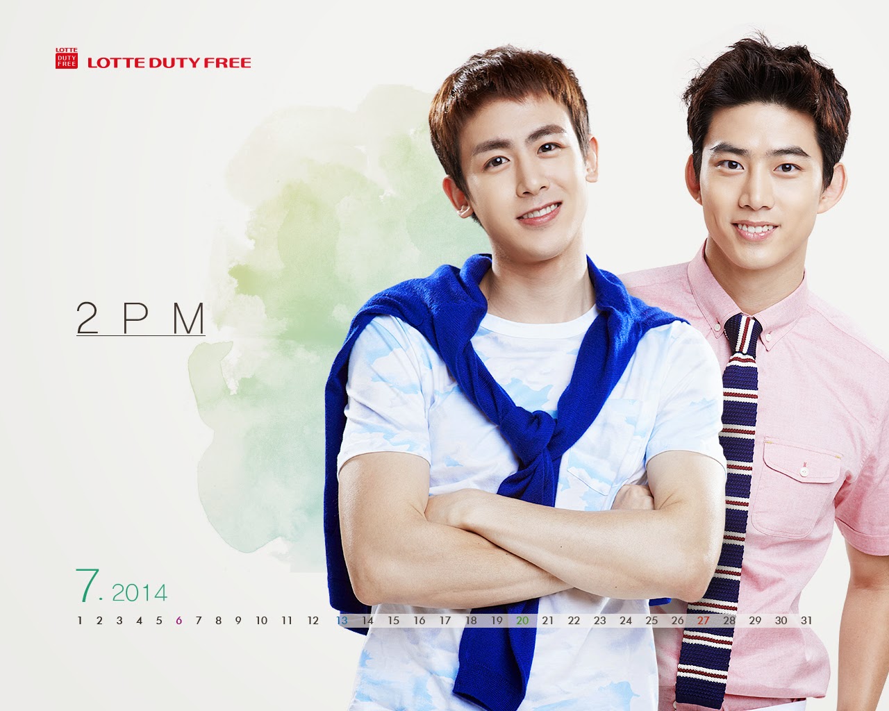Everything About 2PM: [Poster] 2PM Lotte Duty Free Wallpaper [Calendar ...