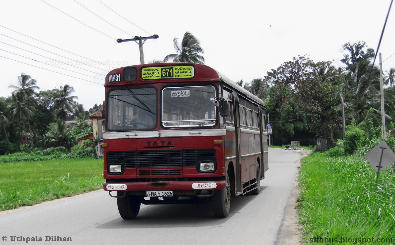 SLTB buses - ශ්‍රී ලංගම බස්: Ruby bodied TATA LP 1510/52 bus from SLTB ...