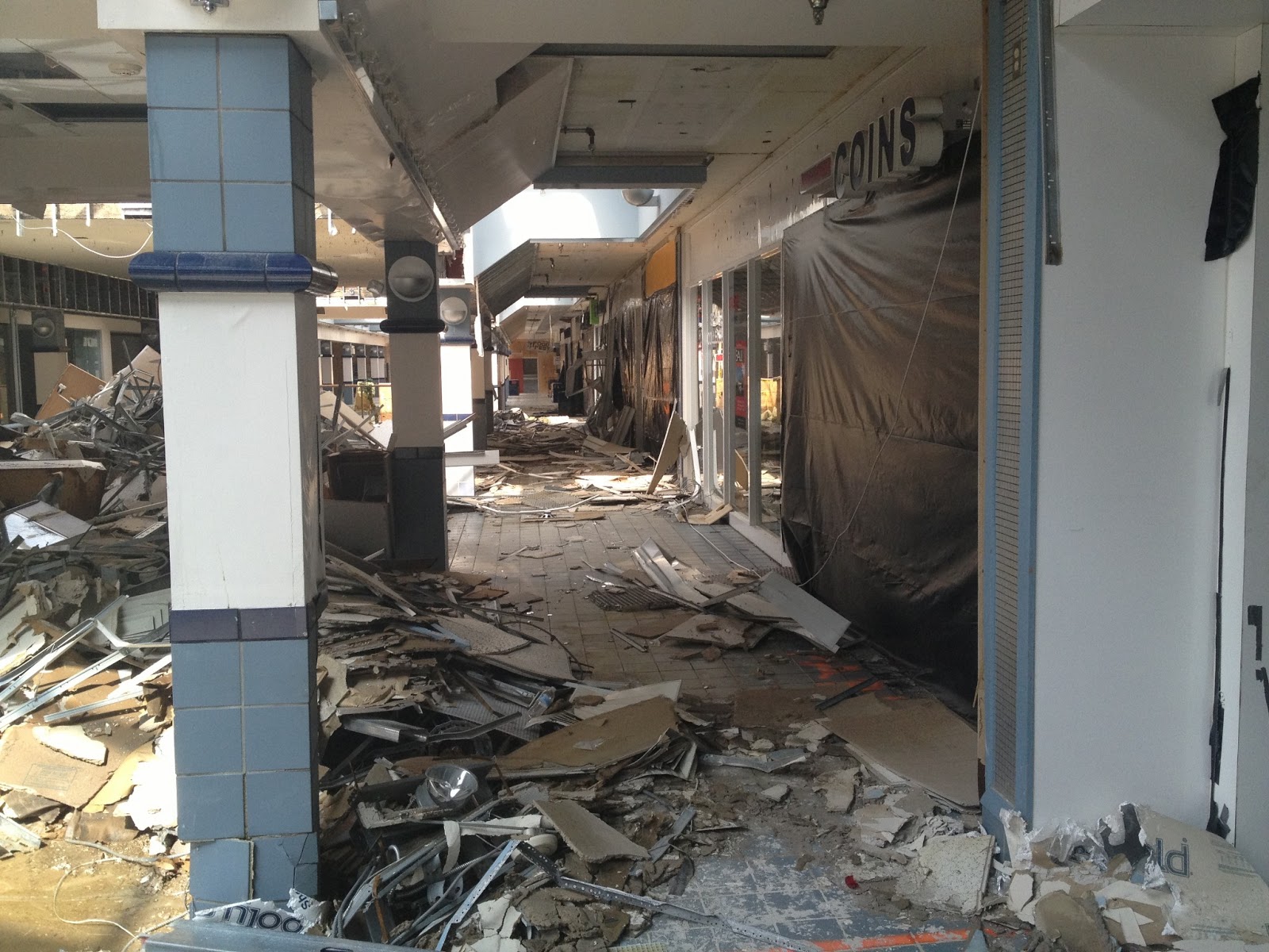 step off george: Shore Mall Demolition Inside Pictures June 2013