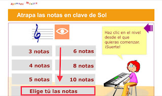 AULA DE MÚSICA: Juego. Atrapa las notas musicales.