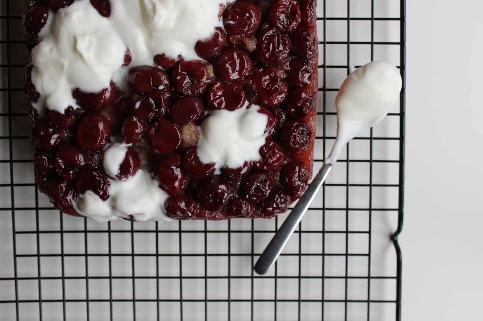 Kirsch Upside Down Cake