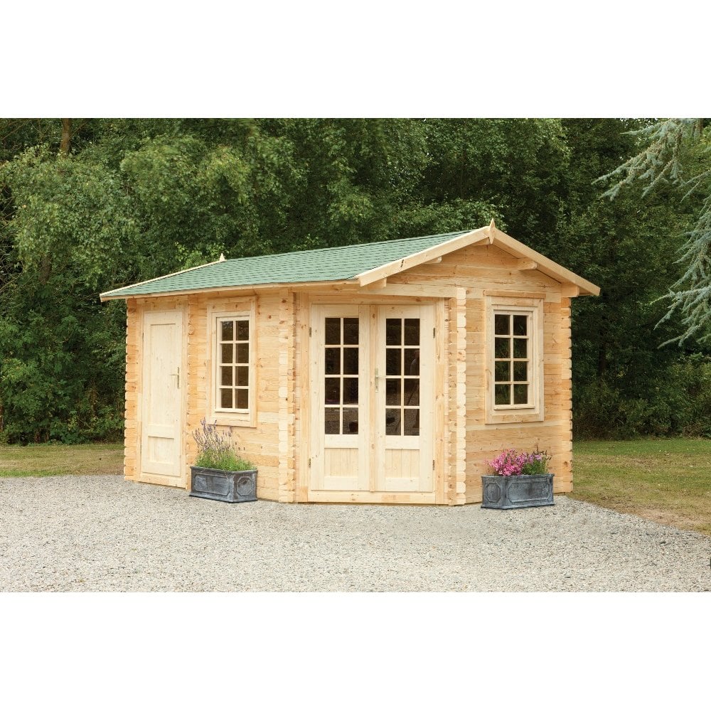 Garden Log Cabins - Bathroom and Garden