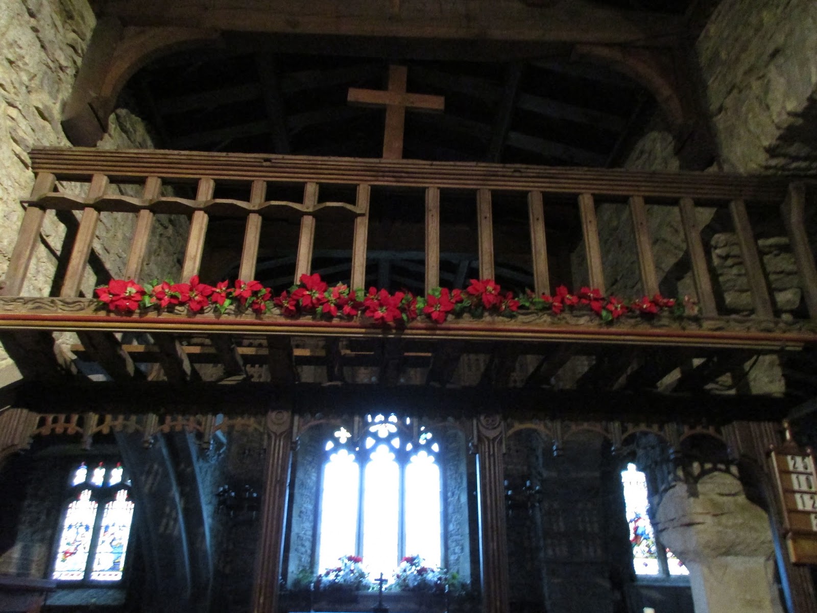 Plantagenet Rose: Hubberholme medieval rood screen