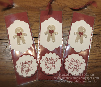 Stamping with Nanna: Gingerbread Men Bookmarks to Share