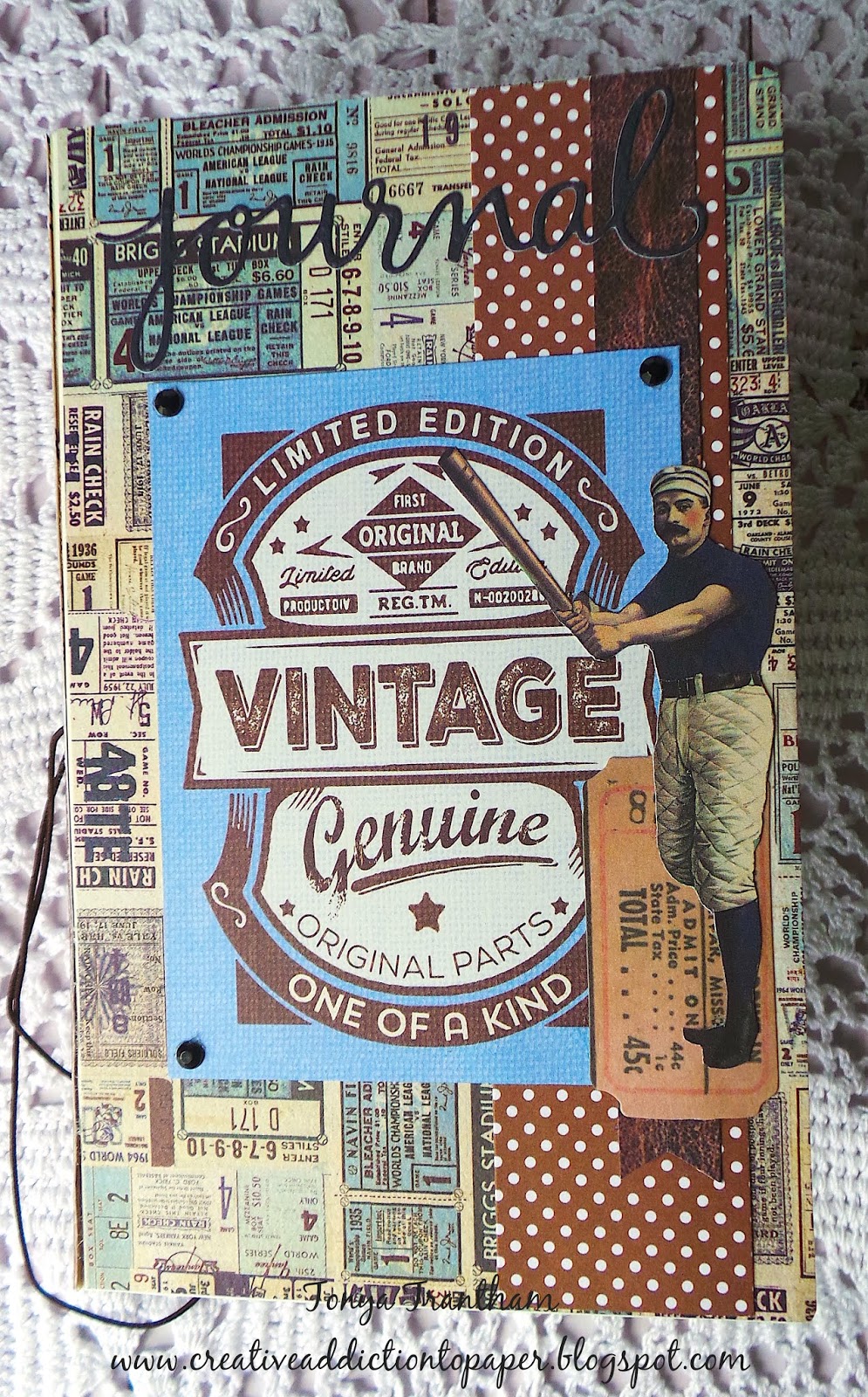 Creative Addiction to Paper: Genuine Vintage Pocket Notebook