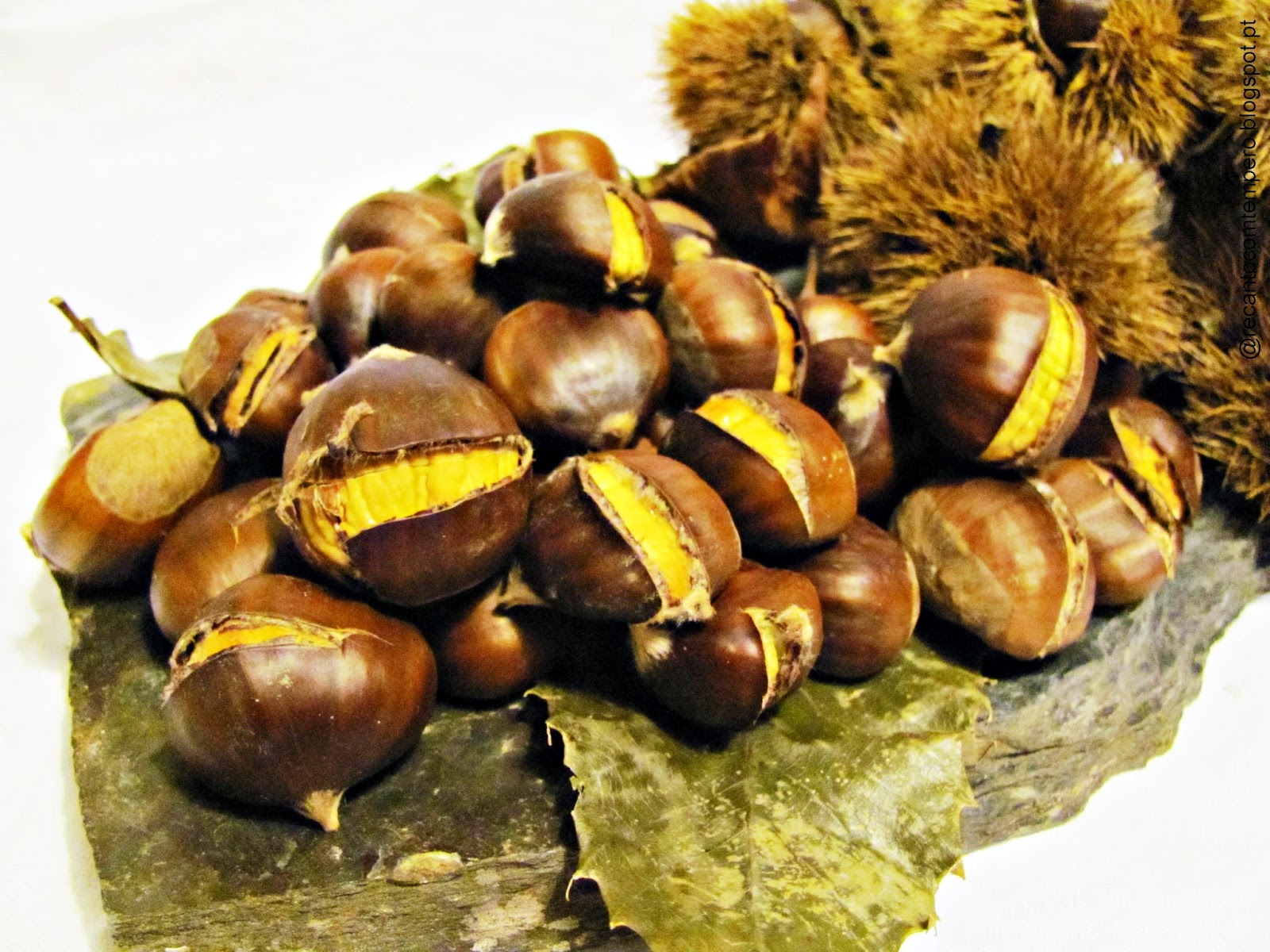 Castanhas assadas {no forno}