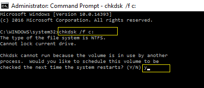 How to repair hard drive error using CHKDSK Command in Windows 7,8 and 10.