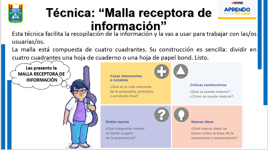 Tercero_EPT: SESIÓN 14 DESIGN THINKING: TESTEAR