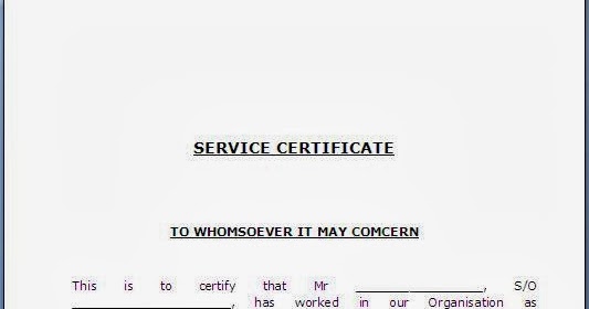Every Bit of Life: Service Certificate Template for Employees