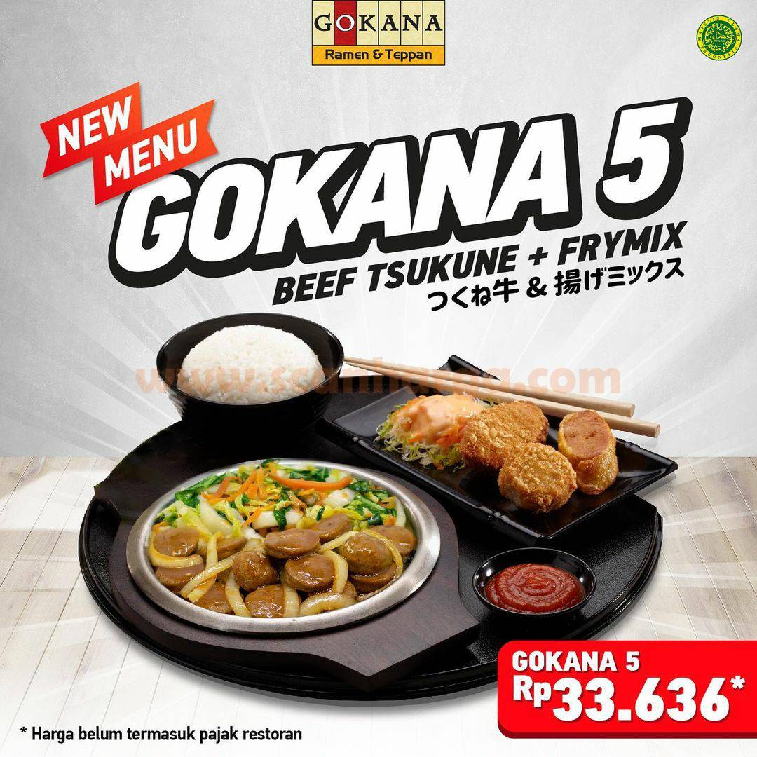 Menu Baru Gokana 5 harga Spesial hanya Rp 33.636* - scanharga