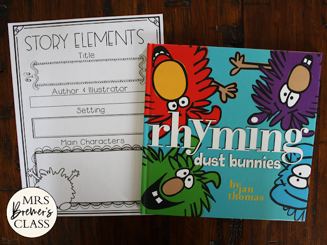 Rhyming Dust Bunnies | Book Study, Rhyme Activities, and Craftivity ...