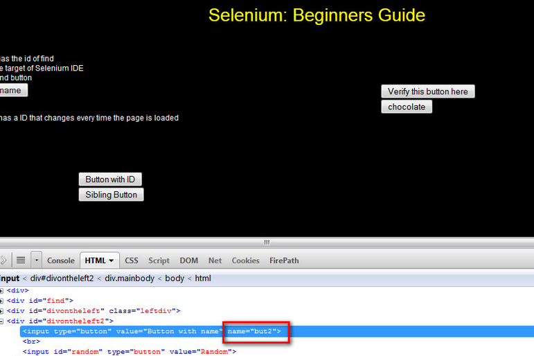 Selenium-By-Arun: 298. Locate UI elements by Name