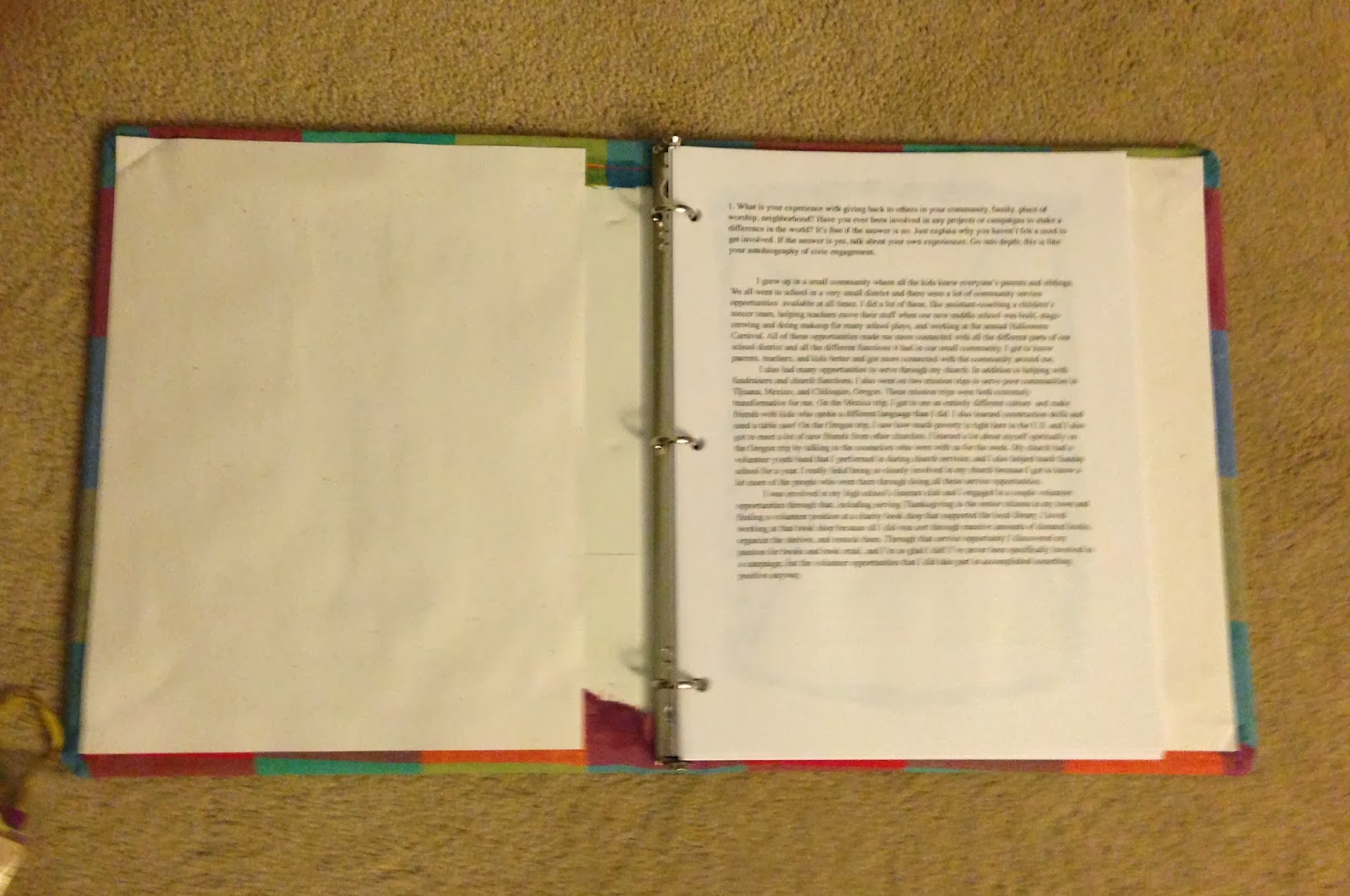 Good Vibrations: DIY Fabric Covered Binders