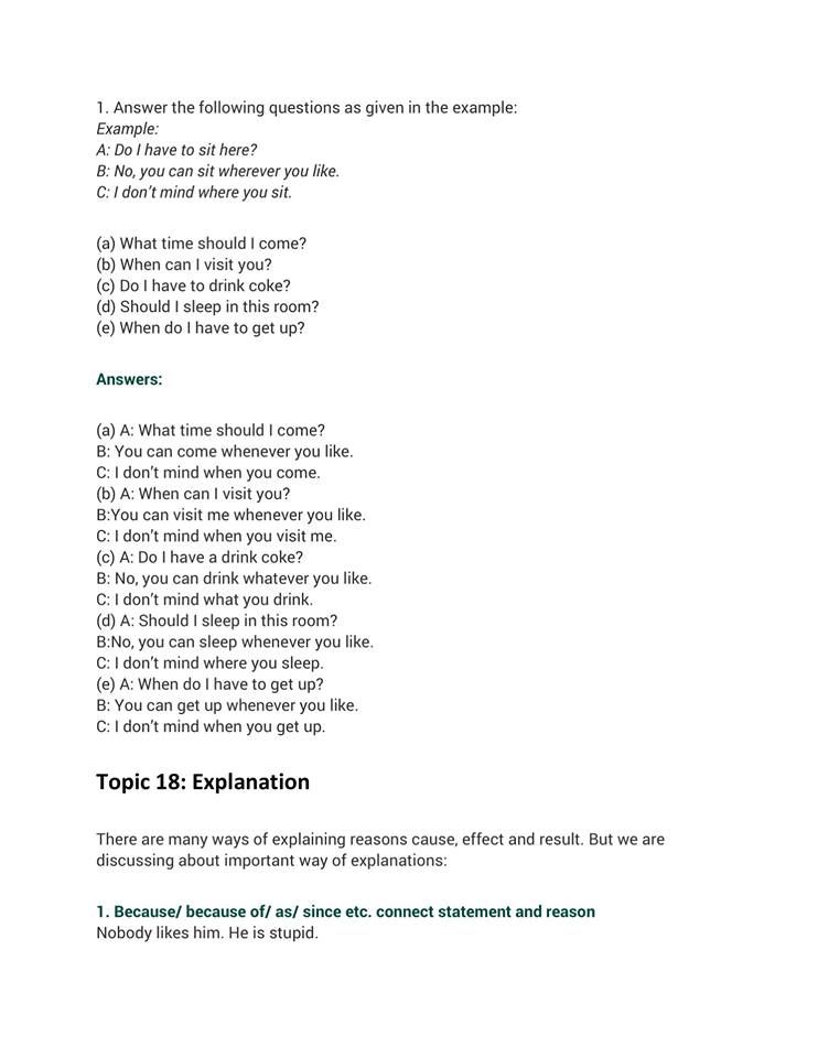 Class 11 English: Important Grammar Questions and Answers - Questions ...