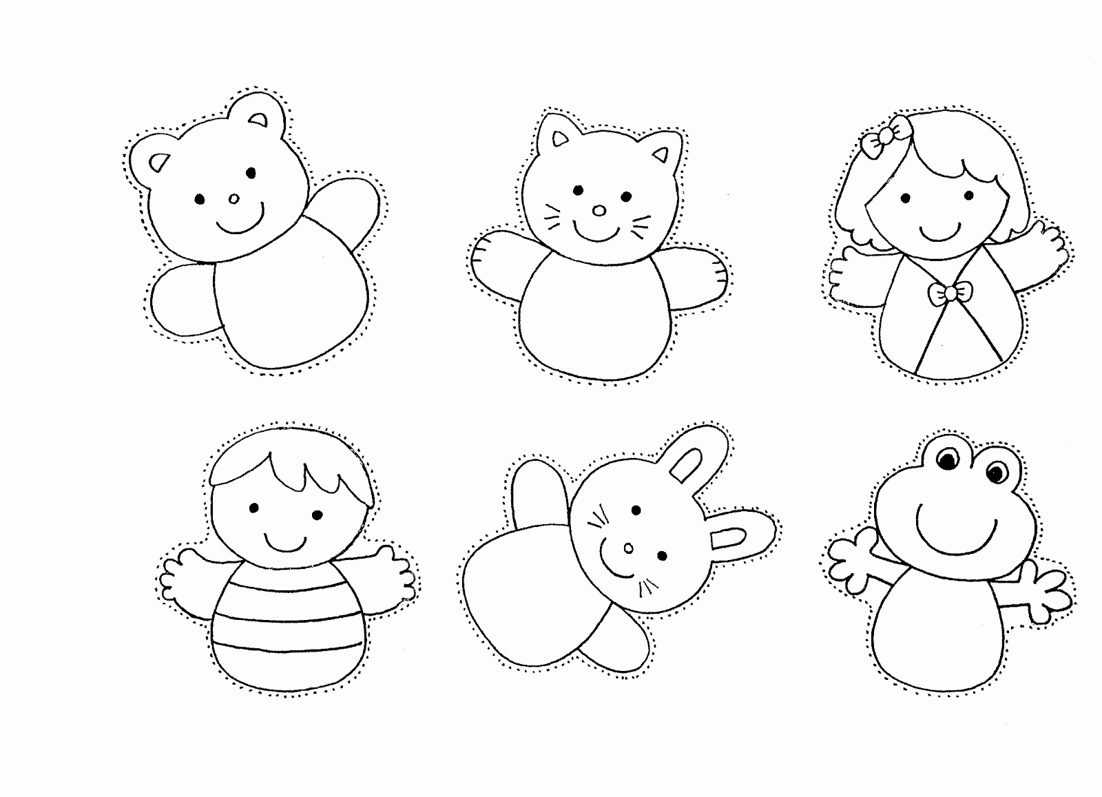 Moldes de titeres para niños - Imagui