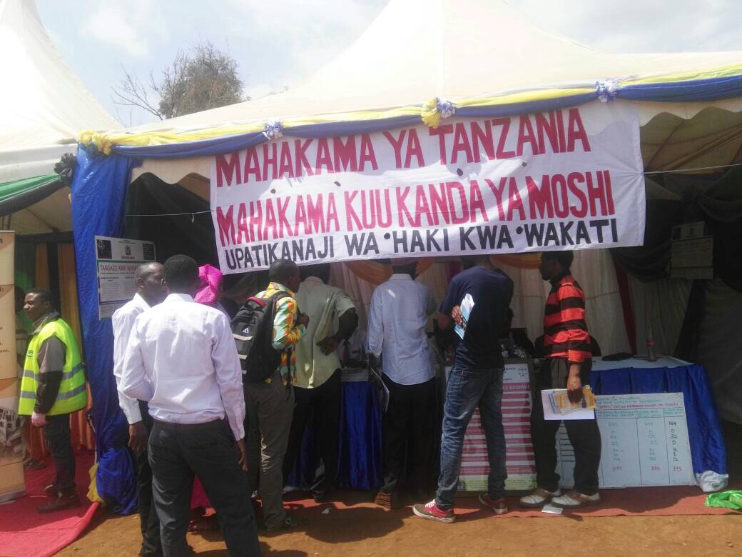JUDICIARY OF TANZANIA: MAHAKAMA KUU KANDA YA MOSHI YASHIRIKI MAONESHO ...