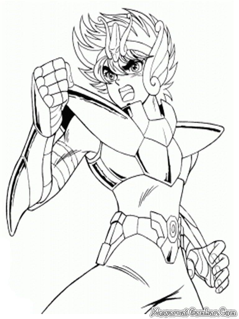 Saint Seiya Coloring Pages Coloring Pages