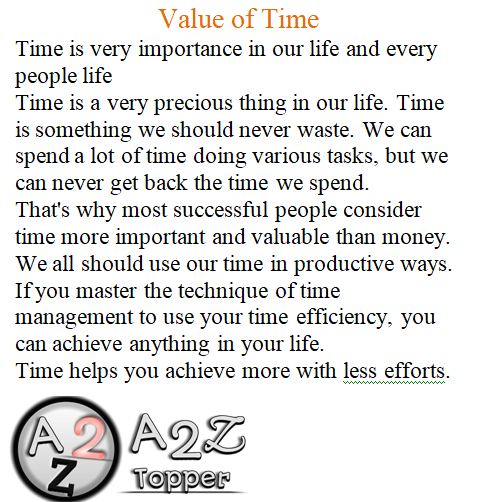 Speech On Importance Of Time | Best Words For Students and Children's