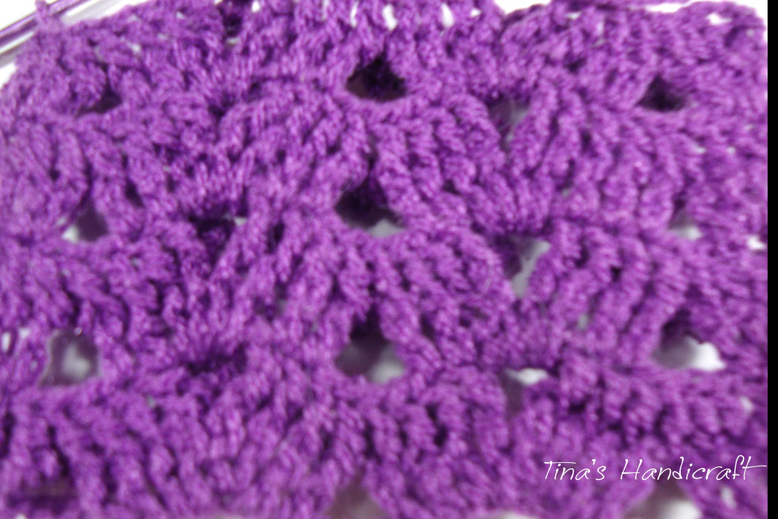 Tina's handicraft : scallops crochet stitch