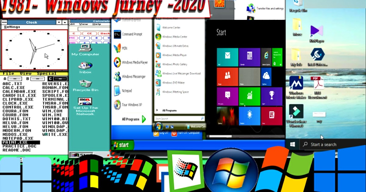Windows History | History of Microsoft Windows | Windows 1.0 to 10