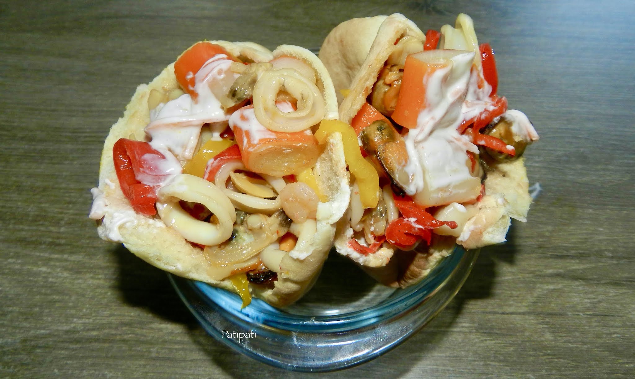 Pita aux fruits de mer