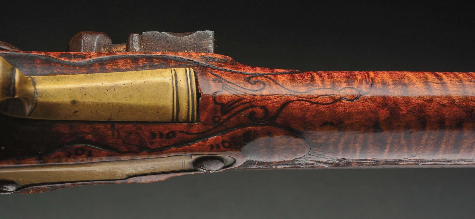 Contemporary Makers: "Lion and Lamb" Moravian Flintlock Rifle ...