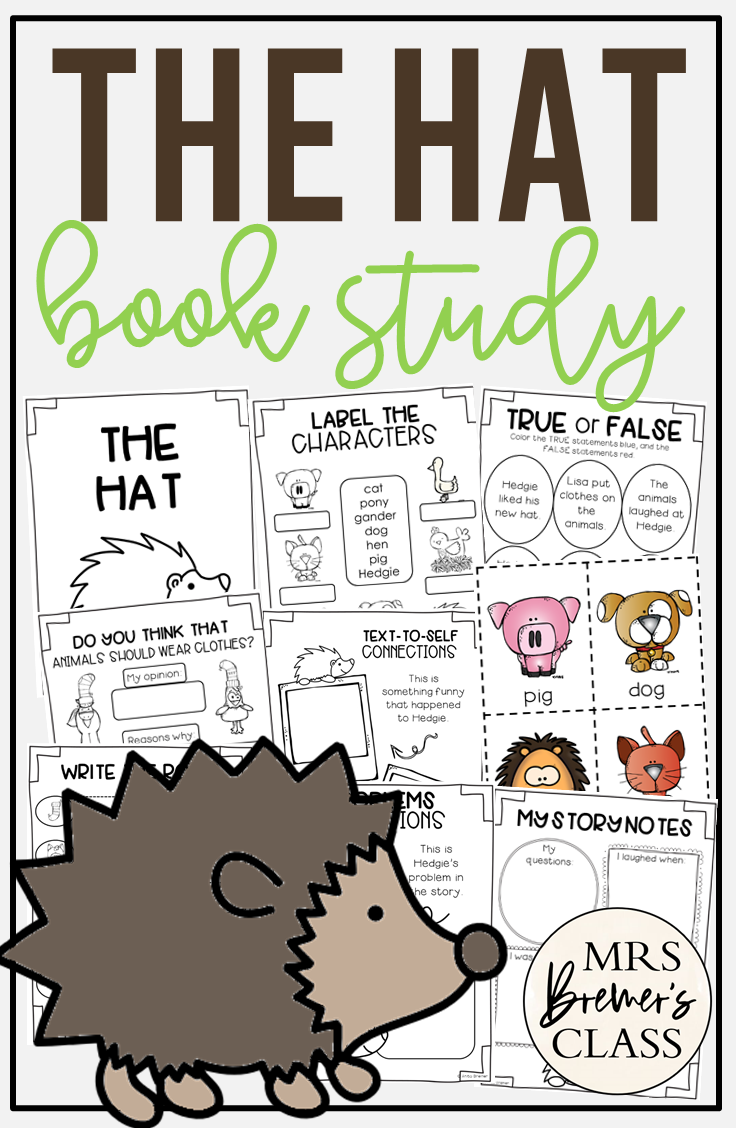 The Hat | Book Activities, Class Book, and Craftivity | Mrs. Bremer's Class