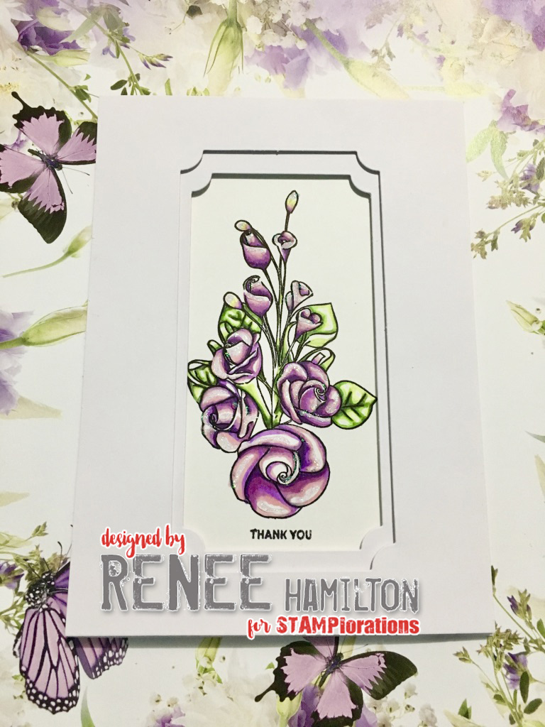 Double framed flowers, creating a stencilled background, Florals and ...