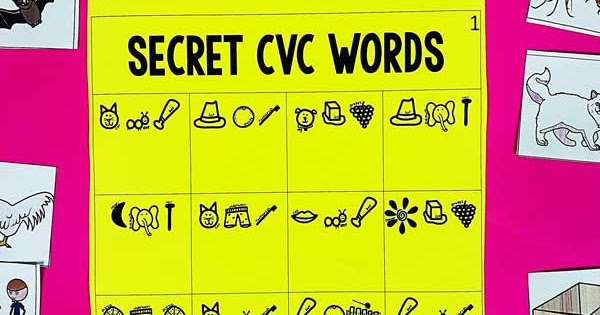 Secret CVC Words | Totschooling - Toddler, Preschool, Kindergarten ...