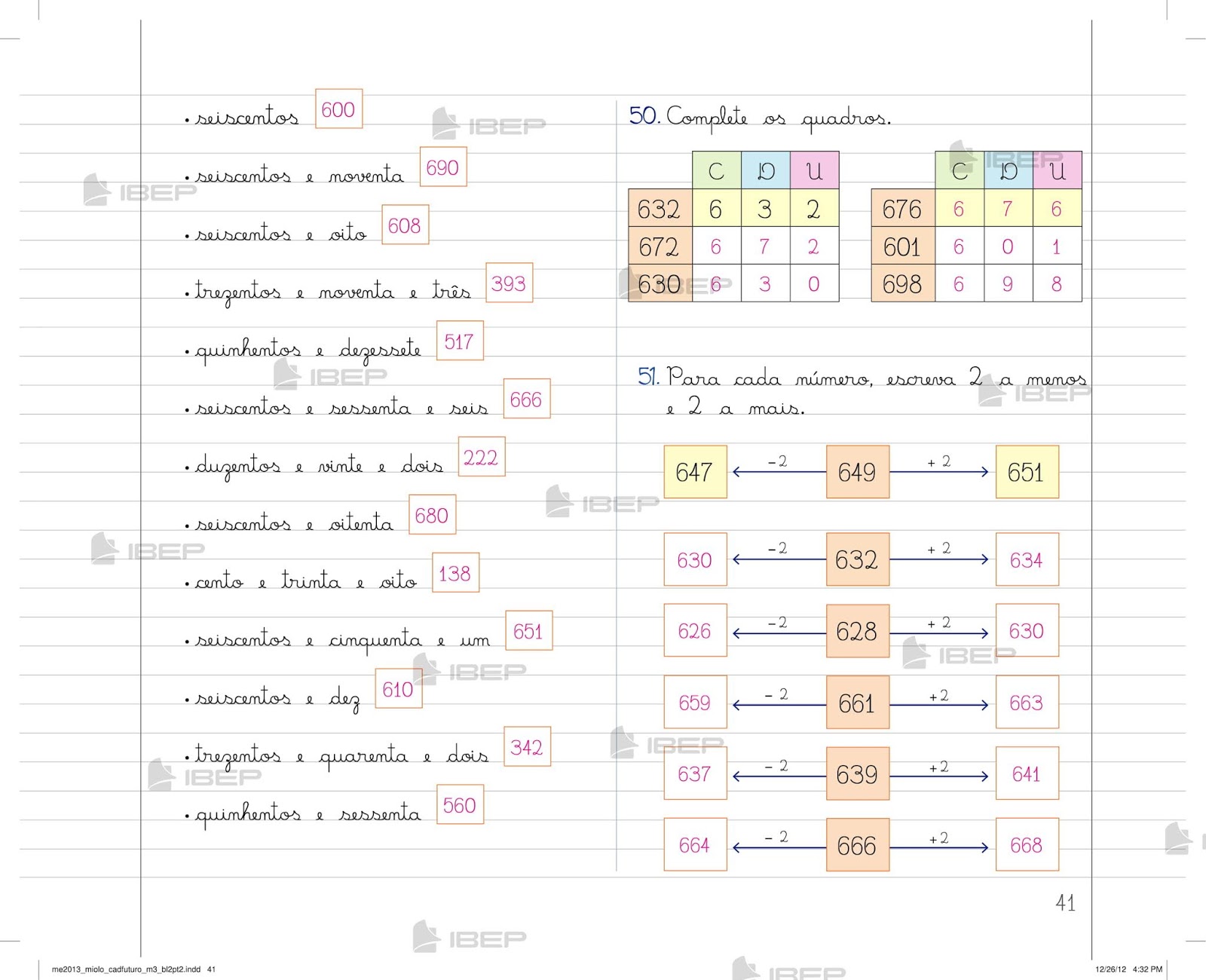CADERNO DO FUTURO 3 ANO MATEMÁTICA PROFESSOR. - Aprender e Brincar