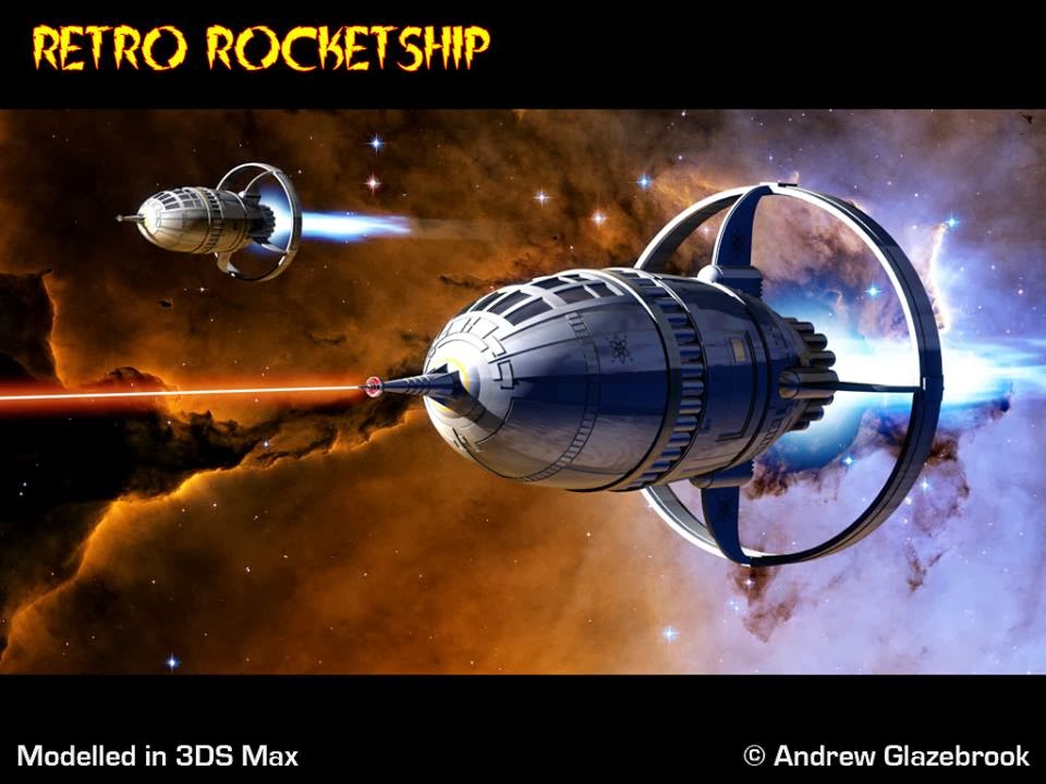 Andrew Glazebrook - My Art Blog: Retro Rocketship
