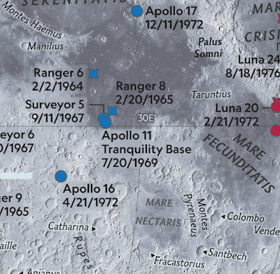 Map of the Week: Moon Landings