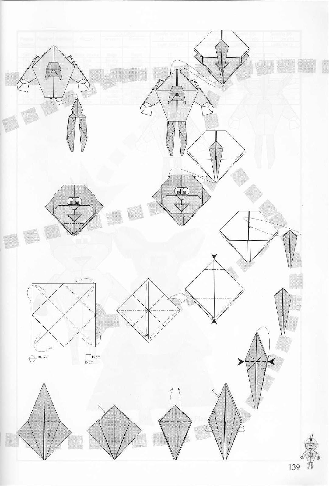 Origami Cartoon 3-Halle - Ruby Book Origami