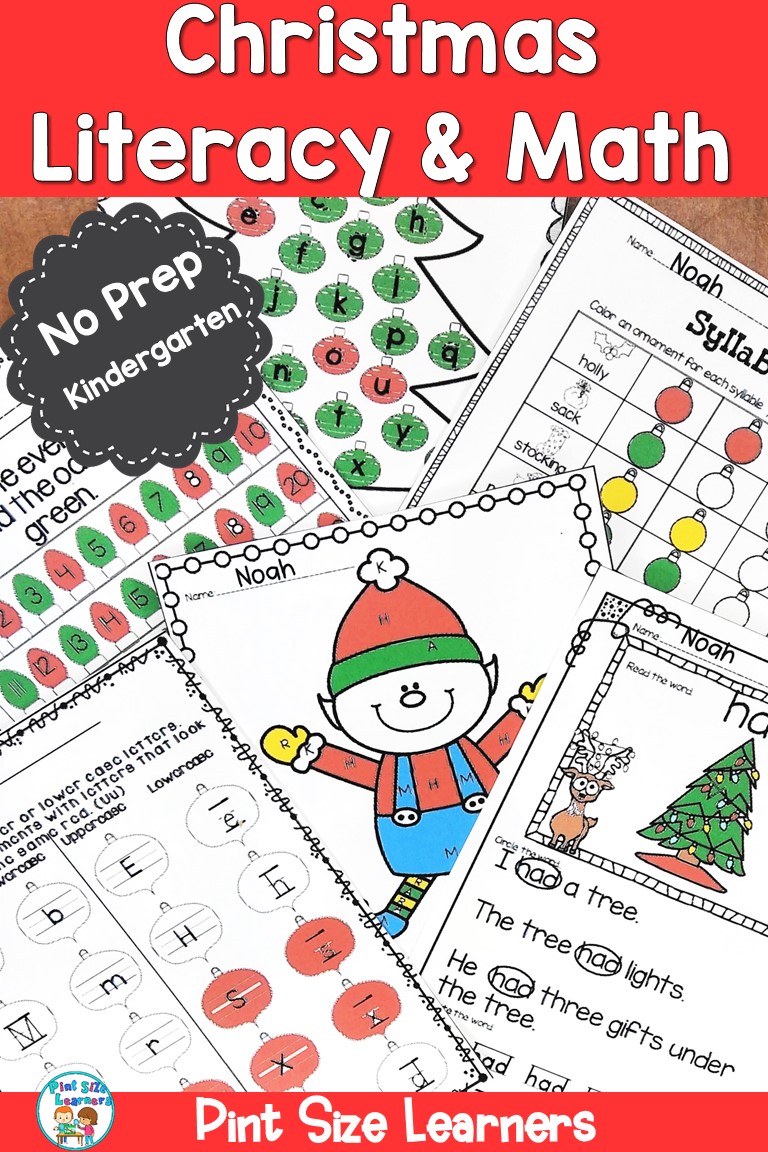 K-2 Christmas December Resources - Pint Size Learners