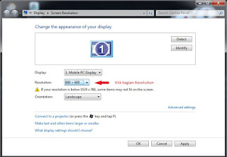T G I: Cara Mengatur Resolusi Monitor di Windows 7