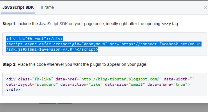 How To : Adding Facebook Like Button On Blogger's Each Post. - Blog Tipster