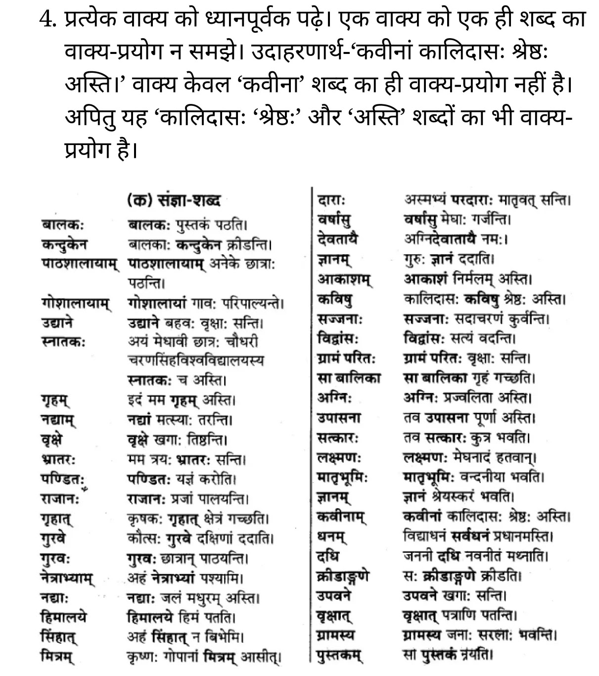 Class 10 Sanskrit वाक्य – प्रयोग Hindi Medium - Vidfom E-learning