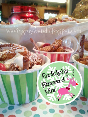 Waving My Wand: Rudolph's Blizzard Mix: Christmas baking with kids