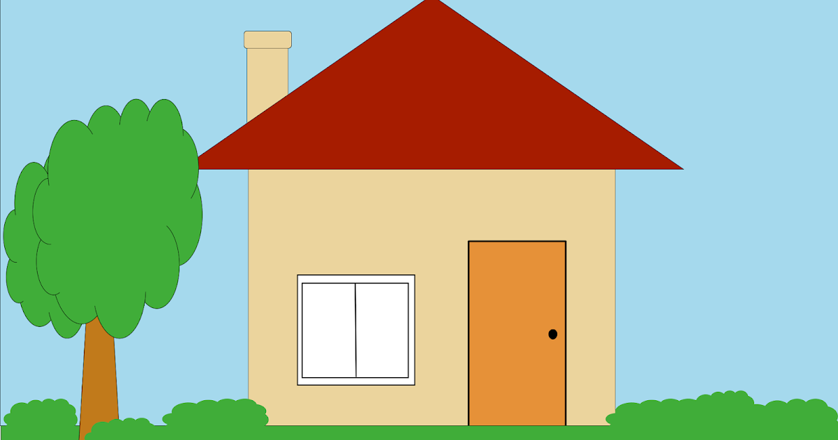 My First Vector Artwork House Scenery my-first-vector-artwork-house-scenery