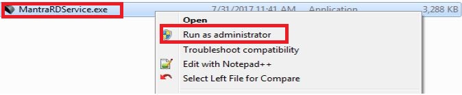 Mantra Biometric Device Software Installation