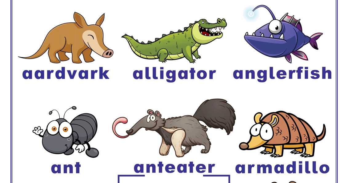 Animals Vocabulary Posters
