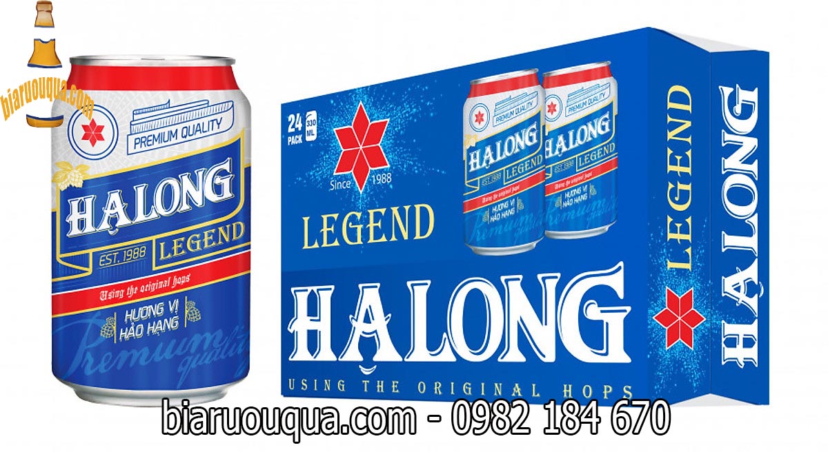 Bia Hạ Long Legend 4.8% thùng 24 lon 330ml