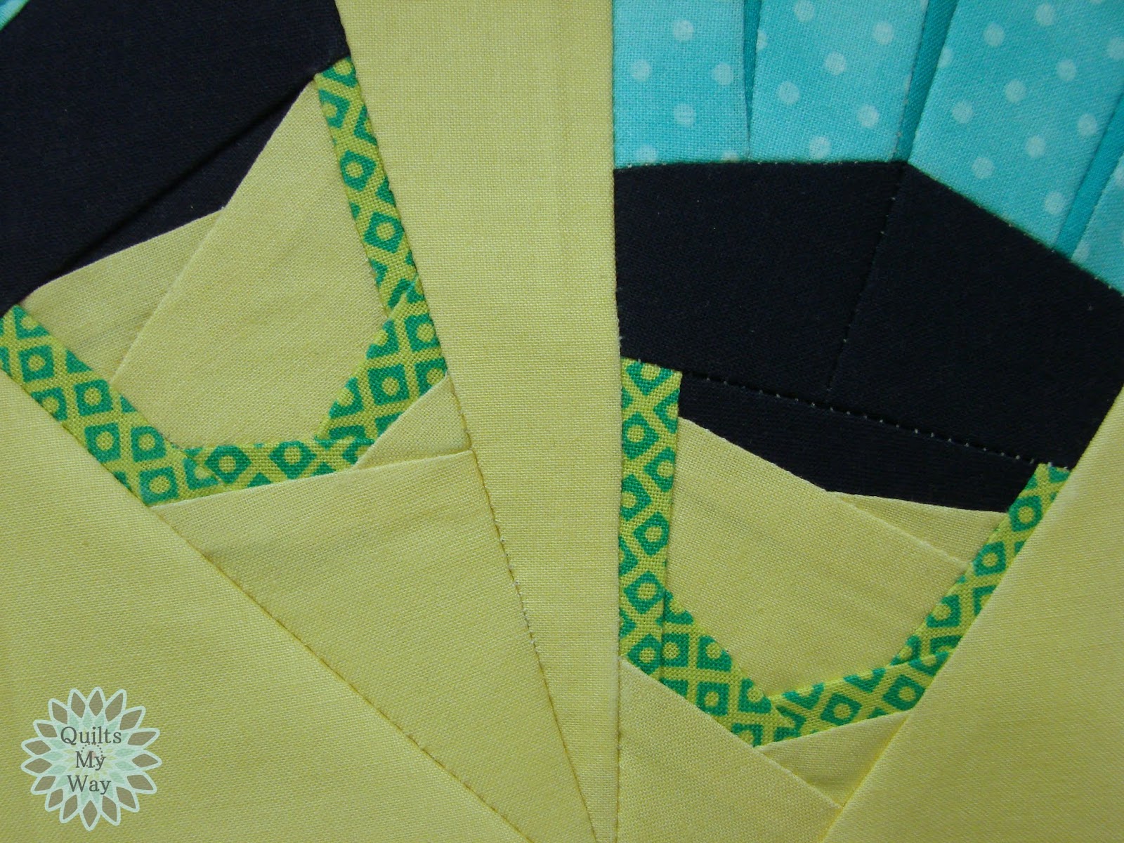 Quilts My Way: "Fins" Paper Piecing Pattern + Giveaway