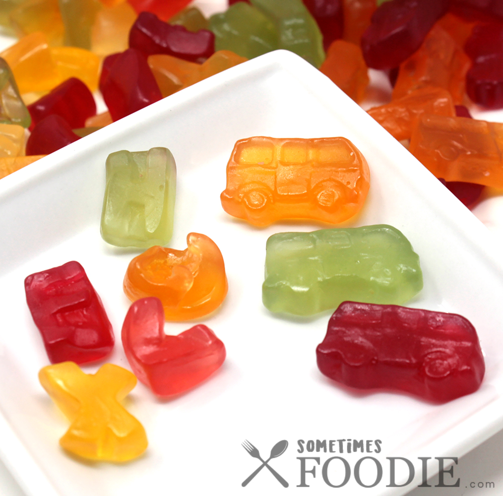 Sometimes Foodie: Alphabet vs. School Busses - Gummi Edition