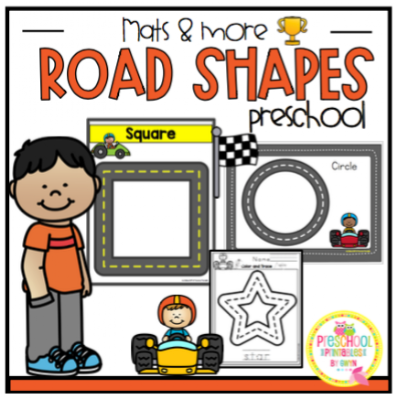 Road Shape Mats and More ~ Preschool Printables