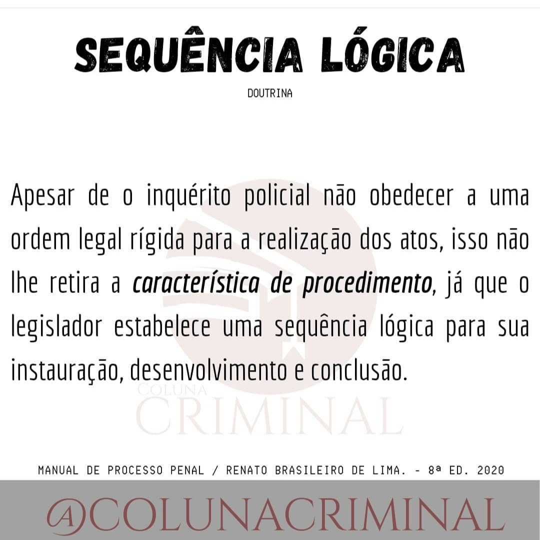 Direito Processual Penal Inquérito Policial